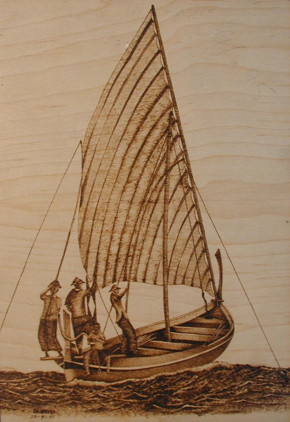 Pyrography Boats – Creativity Maldives