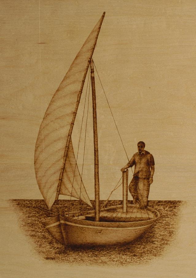 Pyrography Boats – Creativity Maldives